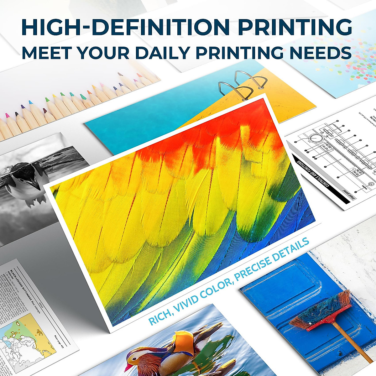 Penguin Remanufactured Printer Ink Cartridge Replacement for HP 65XL,65 XL Used for Hp AMP 100 120 125 130 Deskjet 2622 2624 2652 3732 3752 Envy 5020 5030 (2 Black) Combo Pack