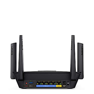 Linksys EA8300 Max-Stream: AC2200 Tri-Band Wi-Fi Router for Wireless Home Network, Uninterrupted Gaming and Streaming, MU-MIMO (Black)