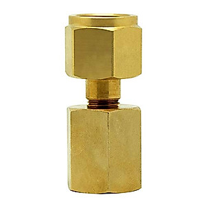 Gurlleu Universal CGA580 to CGA320 CO2 Cylinder Inlet Adapter Carbon Dioxide Tank to Argon Flowmeter Regulator Fittings (Female Thread)