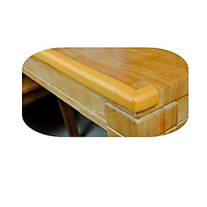 HiCat Safe Edge and Corner Guards Cushion Protector Furniture Safety Bumpers Baby Proof Table Protection 6.56ft Edge and 4 Corners, Thick Anti-Collision Soft Bumper (Wooden)