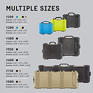 Vault by Pelican - V200 Multi-Purpose Hard Case with Foam (Black)