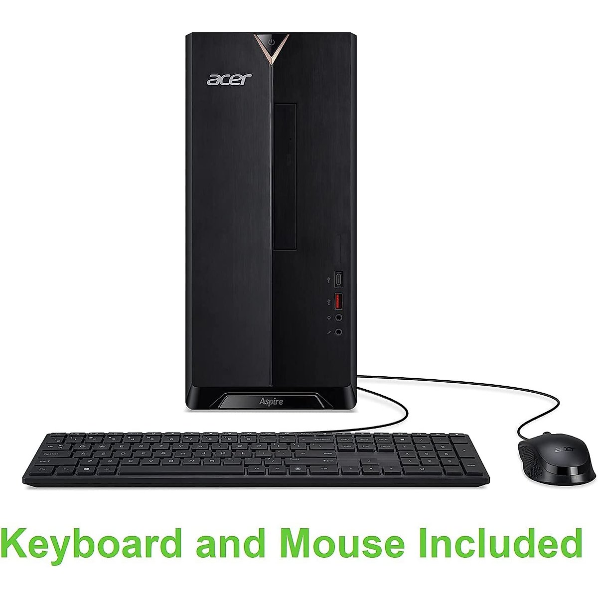 acer 2022 Aspire Mini Tower Desktop 10th Intel i5-10400 6-Core CPU- UHD Graphics - 32GB DDR4-512GB NVMe SSD + 1TB HDD - DVD Writer - WiFi 6 RJ45 HDMI Windows 10 Pro w/ 32GB USB Drive