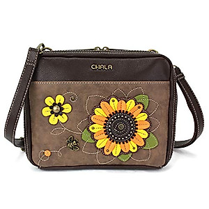 CHALA Wallet Companion Organizer Xbody - -Sunflower-brown
