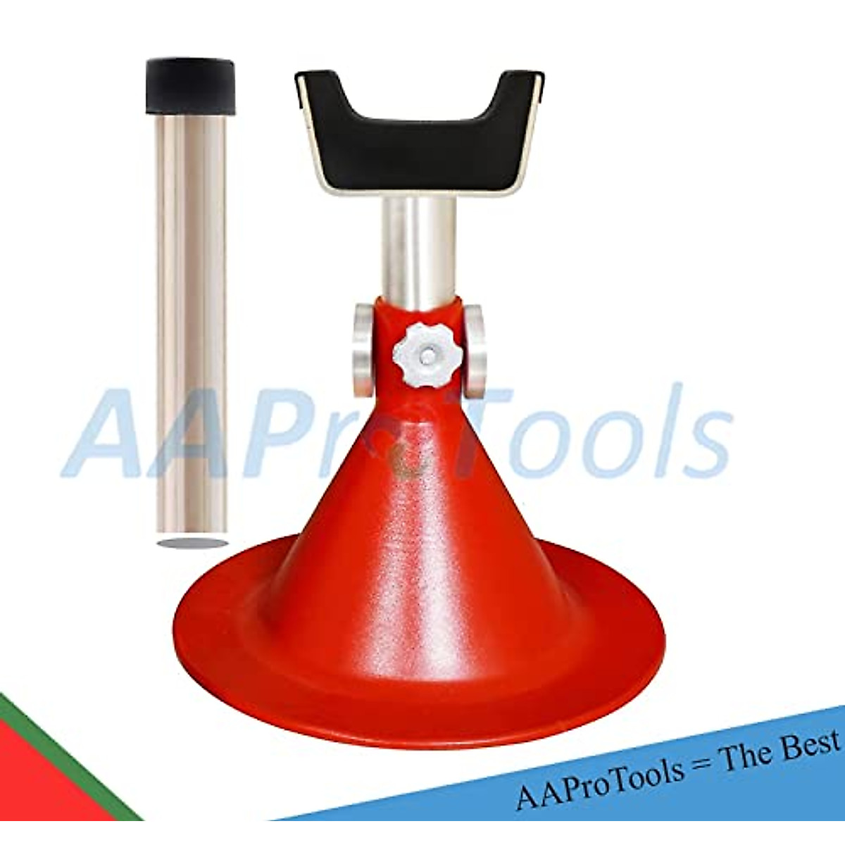 AAProTools Standard Horse Size Hoof Farrier Stand with Two Magnets RED + 1 Free Hoof Knife & Farrier Hammer