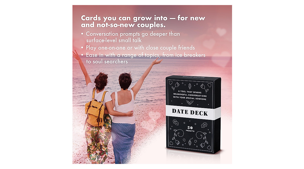 BestSelf Co. Date Deck - Fun Couples Card Game for Romantic Conversations