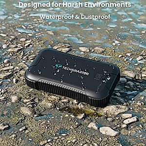 TECHSMARTER 30000mah Rugged & Waterproof 45W USB-C PD Heavy Duty Power Bank, Portable Charger for Camping, Outdoor with Flashlight. Compatible with iPhone, Galaxy, iPad, MacBook, Steam Deck