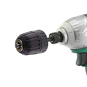 Yakamoz Quick Change 1/4-Inch Hex Shank 0.8-10mm Clamping Capacity Keyless Drill Chuck Screwdriver to Drill Converter Conversion Tool | 3/8-24UNF Mount ¡­