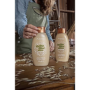 Aveeno Scalp Soothing Oat Milk Blend Shampoo & Conditioner Set for Daily Moisture and Light Nourishment, Sulfate Free, No Dyes or Parabens, 12 fl. Oz