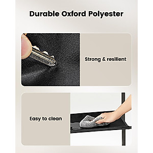 Pipishell 5-Tier Shoe Rack, Large Shoe Stand Rack with Sturdy Wood Grain Finish Top Shelf & Steel Frame, Free-Standing Shoe Organizer for Entryway,Front Door Entrance,Closet,Bedroom,Hallway