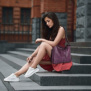 Montana West Womens Purses and Handbags Crossbody Hobo Bags Leather Shoulder Satchel Purses for Women Purple