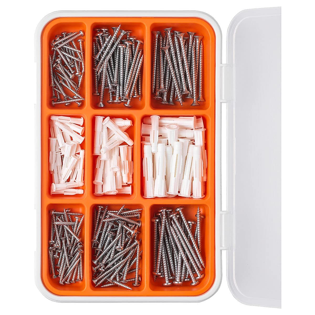 IKEA 001.692.49 Fixa 260-Piece Screw and Plug Set, Steel