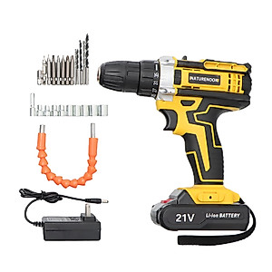 NatureNook Drill Set Electric Screwdriver Cordless Power Drill Tools Cordless Drills with Battery and Charger