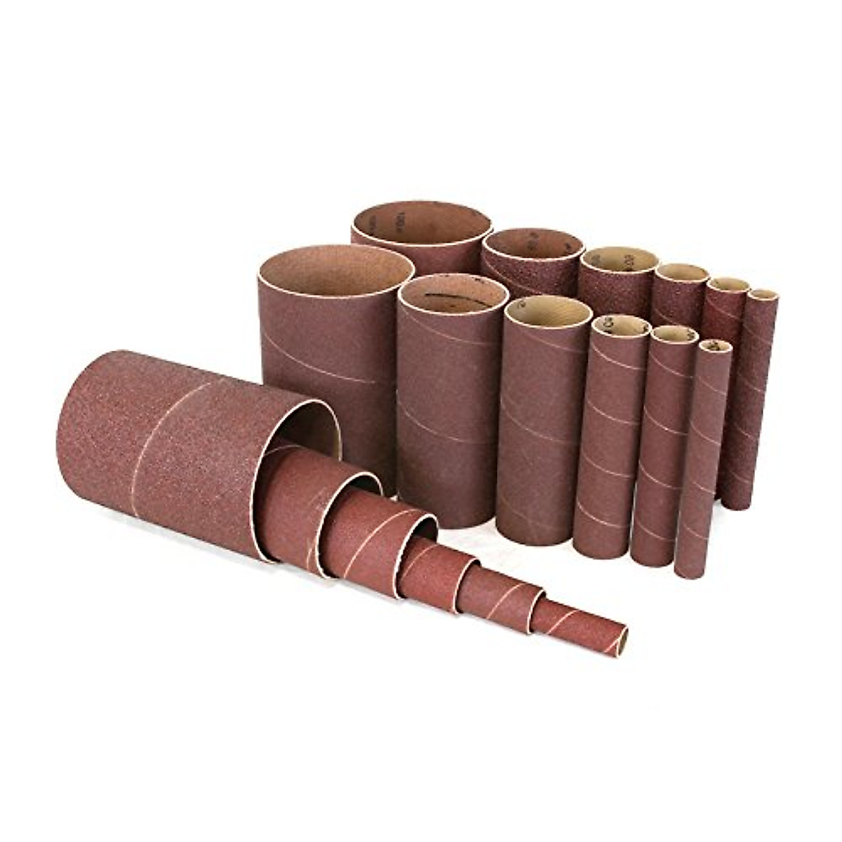 WEN 6510SPC Assorted Grits Spindle Sanding Sleeves (18 Pack)