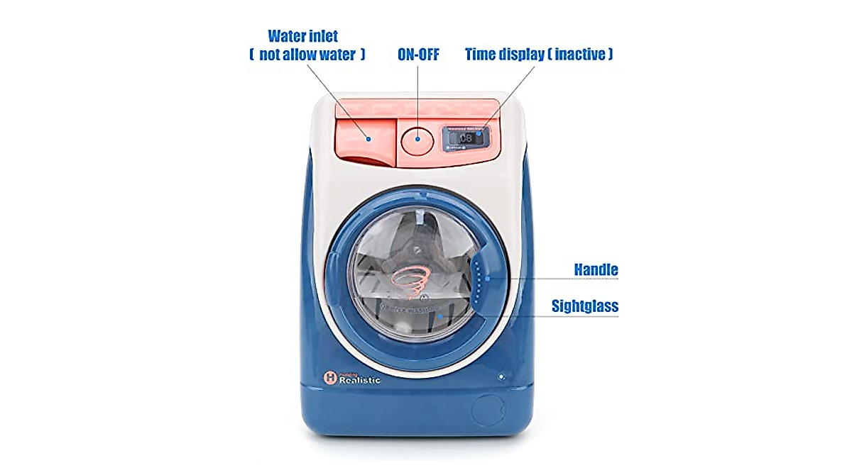 deAO Washing Machine Toy for Kids - Realistic Sounds