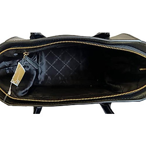 Michael Kors Avril Large Top Zip Slouch Satchel Crossbody Black Leather