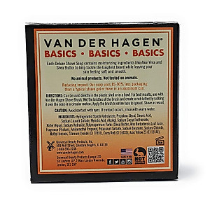 Van der Hagen Deluxe Shave Soap - 2.5 oz - 3 pk