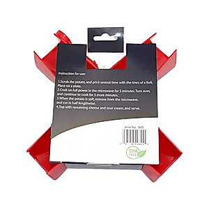 Microwave Baked Potato Maker BPA Free Plastic Cook Up to 4 Potatoes in Minutes