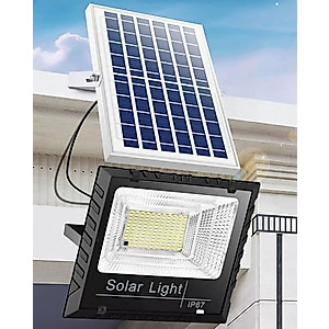 ZXXHNNAIH Solar Street Light IP67 Waterproof Solar Street Lights Outdoor,30ft Wire Light Sensor Solar Parking Lot Lights Dusk to Dawn, for Backyard Garden