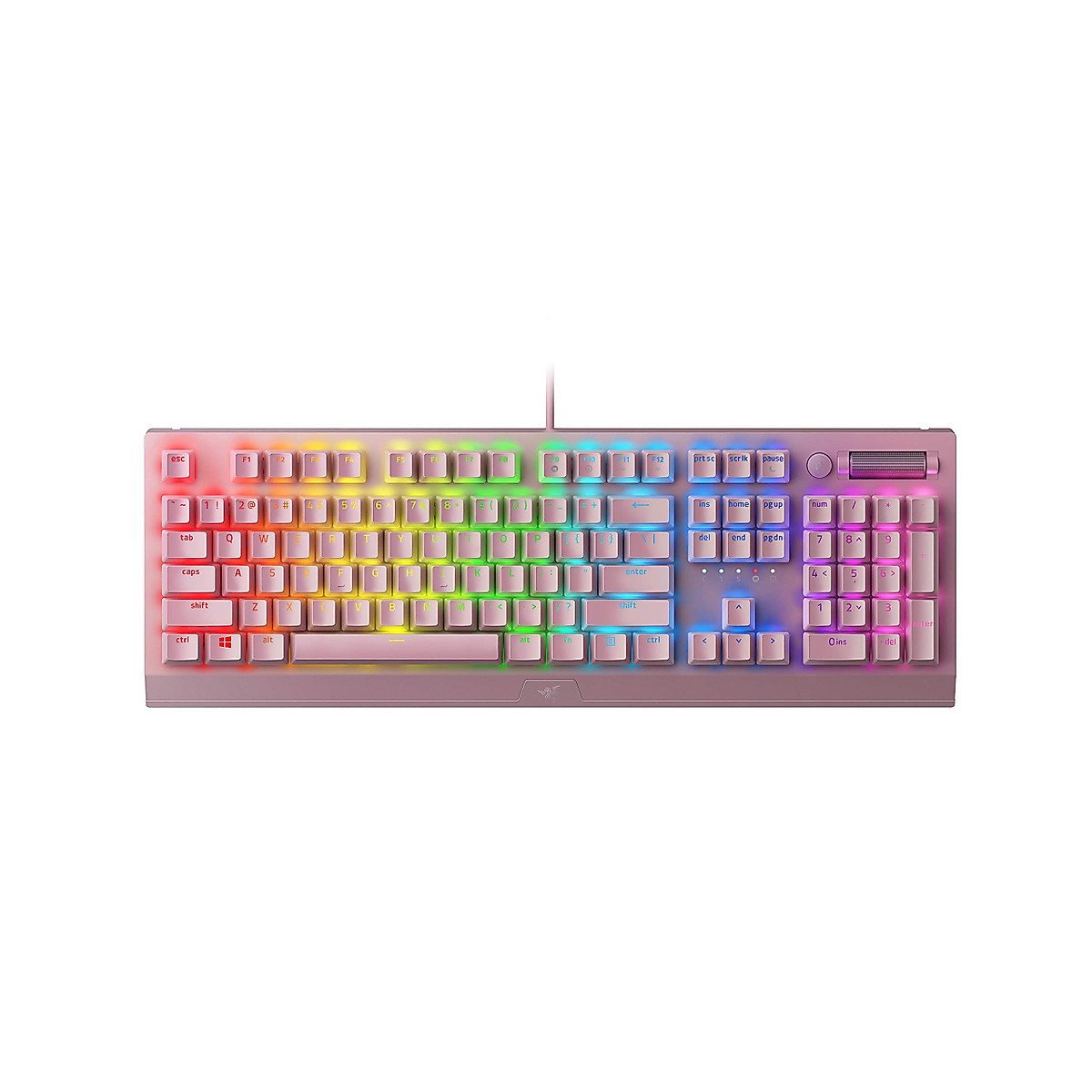 Razer Blackwidow V3 Wired Gaming Mechanical Green Switch Keyboard with RGB Lighting (Renewed)
