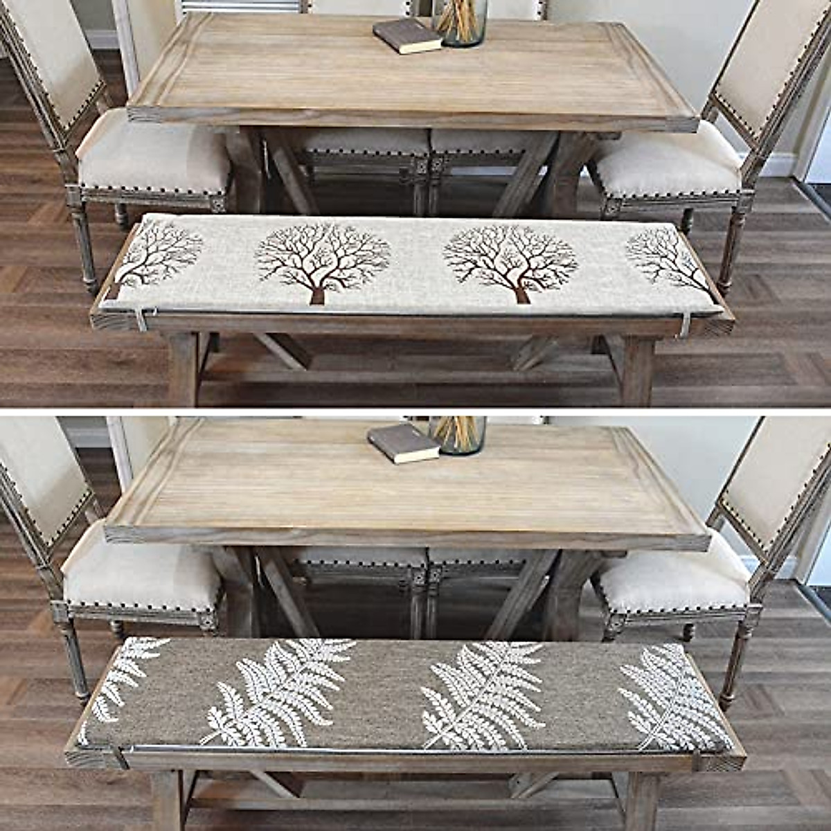 WanJing Memory Foam Bench or Porch Swing Cushion,Non-Slip Long Chair Backrest Fresco Settee Cushion,Garden & Deck Seating Pad,Indoor Sofa Couch Cushion Bay Window Seat Cushion, 36x14 Inch