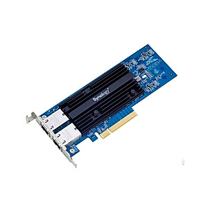Synology 10Gb Ethernet Adapter 2 SFP+ Ports (E10G21-F2) , Black & RAM DDR4-2666 ECC SO-DIMM 16GB (D4ECSO-2666-16G)
