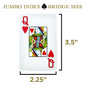 Copag 1546 Design 100% Plastic Playing Cards, Bridge Size (Narrow) Green/Burgundy (Jumbo Index, 1 Set)