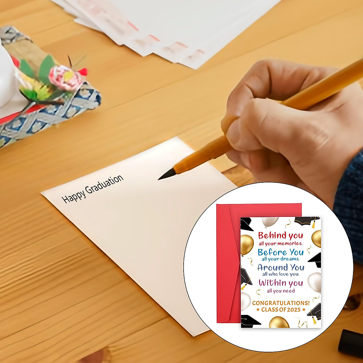 ARKUKU 2025 Graduation Card for Him Her, Graduation Card for High School College, Class of 2025 Card Gift, 2025 Graduation Card, Inspirational Congratulation Card for High School College Graduation