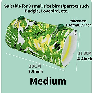 Barn Eleven Bird Nest House Hut Hammock, Winter Warm Nest, Snuggle Bird Hammock Hanging Happy Hut Bird Parrot Hideaway Cage Toy for Parrot Budgies Parakeet Cockatiels Conure Lovebird Finch (Medium)