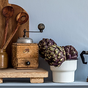 Wood Pedestal Stand Riser Wood Footed Tray for Bathroom Home Kitchen Wooden Soap Holder for Bottles Plant Makeup Tissues Candles Guest Jewelry Soap(Elegant Color, 1.57 x 6 x 11 Inch)