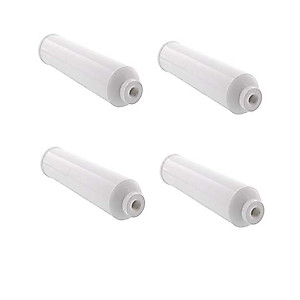 4 PACK compatible 10" X 2" GAC Inline Filter/RO Post Filter - 1/4" T33