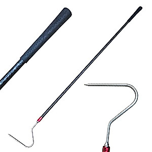 RUYARXNM 48'' High-Carbon Snake Hook Catcher Stick Tongs Grabber Reptile Pick-up Handling Tools for Catching,Moving Snakes or Hunting Game Finders