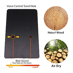 Kalimba 17 Keys Thumb Paino Made By Solid Mahogany with Study Instruction and Tune Hammer, Portable Mbira Sanza African Wood Finger Piano black