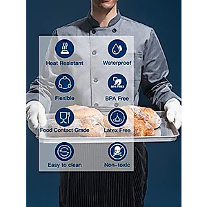 Wahoo Liquid Silicone Smoker Oven Gloves, Food-Contact Grade, Heat Resistant Gloves for Cooking, Grilling, Baking, White, XL/10