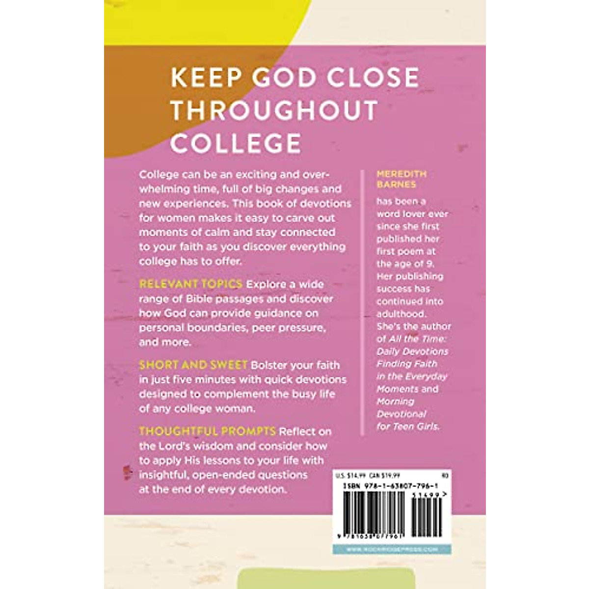 The College Survival Guide for Christian Women: 5-Minute Devotions for Strength, Reflection, and Calm