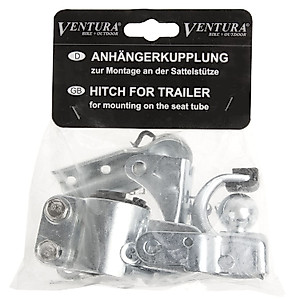 Ventura Zinc Coated Bicycle Trailer Hitch for seat tube or seatpost clamp