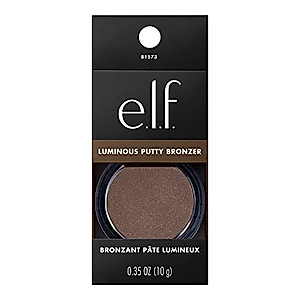 e.l.f. Luminous Putty Bronzer, Lightweight Putty-to-Powder Bronzer For A Radiant, Glowing Finish, Highly Pigmented, Vegan & Cruelty-Free, Island Hopping