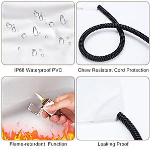 MIXJOY Heated Cat Bed, 11 Adjustable Temperature Cat Heating Pad Indoor with Timer, Pet Heating Pad for Cats Dogs, Electric Dog Heating Pad with Washable Cover, Heated Pet bed-18''x16'', Small