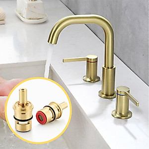 Replacement for Kingston Brass KSRPL8100CC & KSRPL8100HC Ceramic Disc Cartridge, Ceramic Cartridge Replacement, Cold Hot Ceramic Cartridge Fits for Kingston Brass Faucet