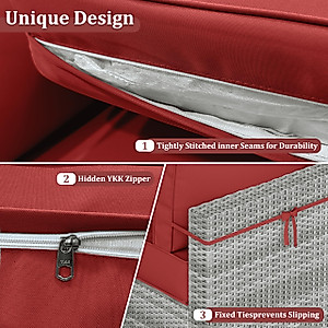 14 Pcs Outdoor Cushion Covers Patio Cushion Slipcovers Replacement Splash Proof with Zipper for Outdoor Furniture, Patio Sofa Couch 3 Sizes, Covers Only