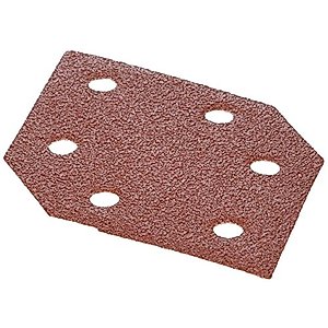 PORTER-CABLE 767600805 80 Grit Diamond-Shaped Hook & Loop Profile Sanding Sheets (5-Pack)