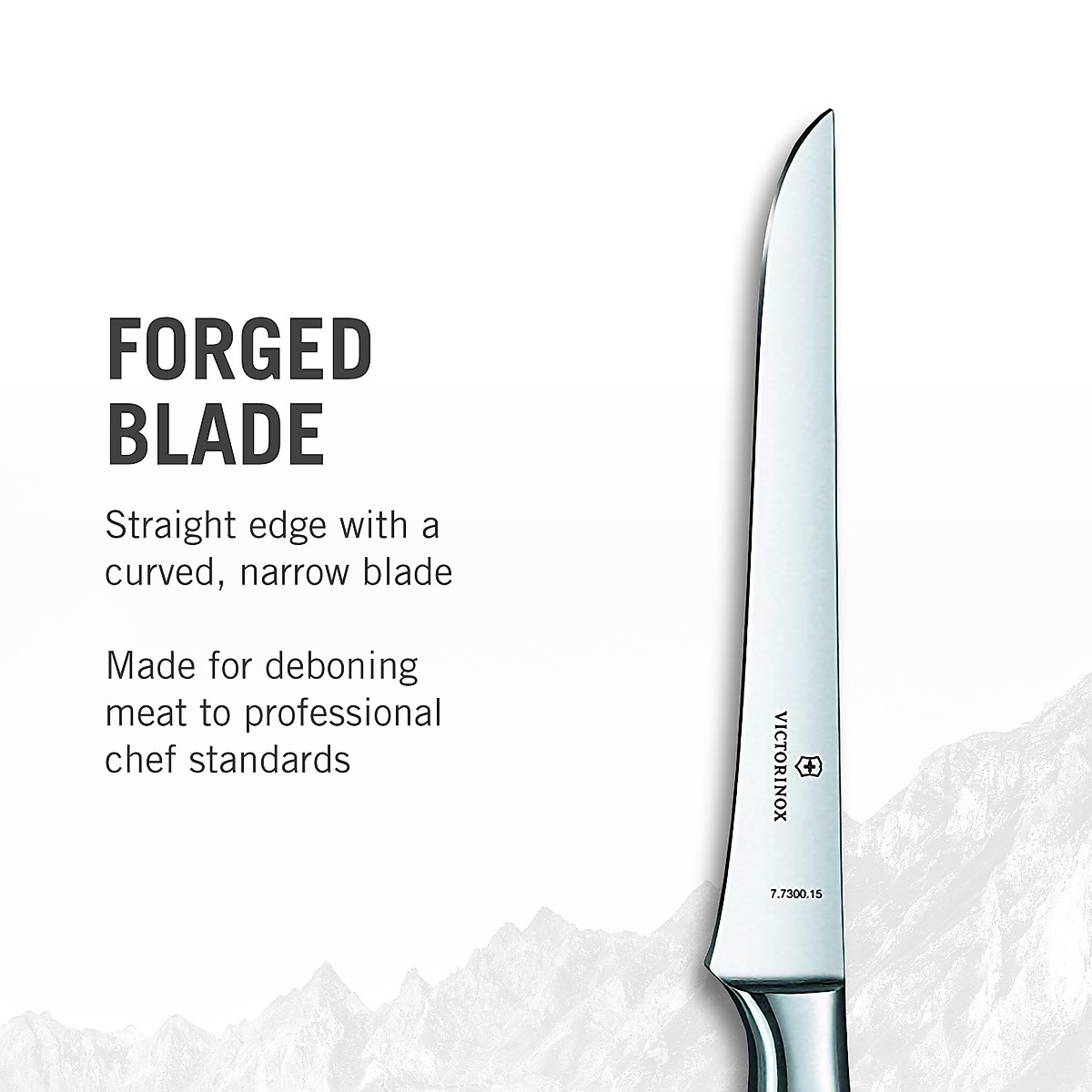 Victorinox Grand Maitre Boning Knife - Kitchen Knife for Cutting Meat - Premium Cooking Knife for Home Kitchen Essentials - Wood Handle, 6"