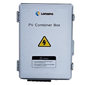 lopopvsys 6 String PV Combiner Box with Lightning Arreste, 15A Rated Current Fuse and 2P 63A Circuit Breakers for On/Off Grid Solar Panel System (6 String PV Combiner Box)