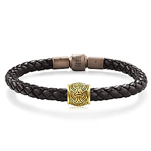 CHOW SANG SANG 999 24K Solid Gold Viking Dragon Noir Charm Bracelet for Men & Women 92303C