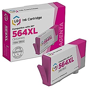 LD Compatible Ink Cartridge Replacement for HP 564XL CB324WN High Yield (Magenta)