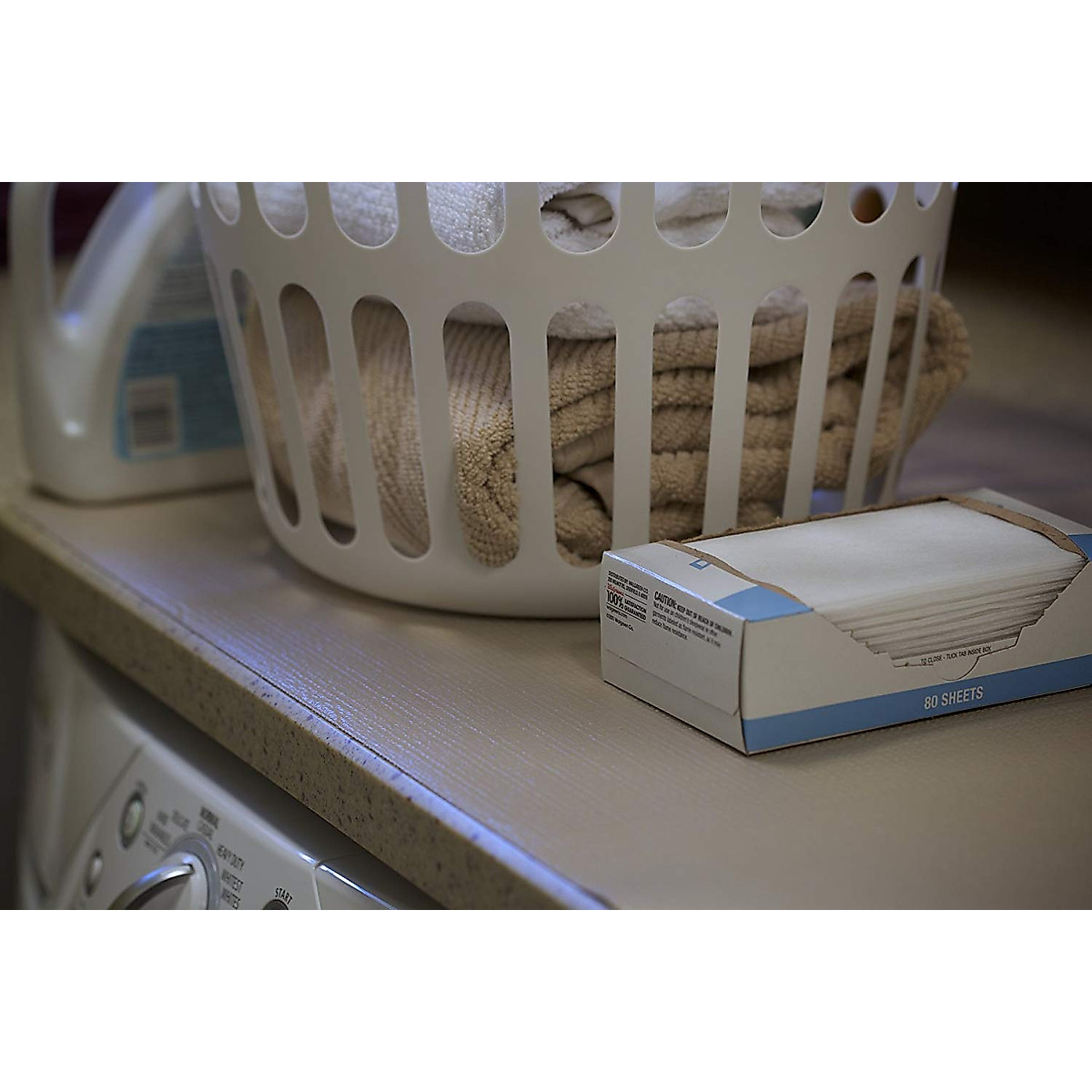 Duck Smooth Top EasyLiner Non-Adhesive Shelf Liner, 12inx10ft Plaid Sandstone, 12inx20ft Taupe Rolls