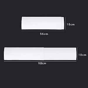 YYYP Retractable Air Conditioner Air Deflector, Universal Adjustable Air Conditioning Deflector Air Diverter Cover Telescopic Anti-Wind Baffles Anti Direct Blowing Windshield Wind Guide (White)