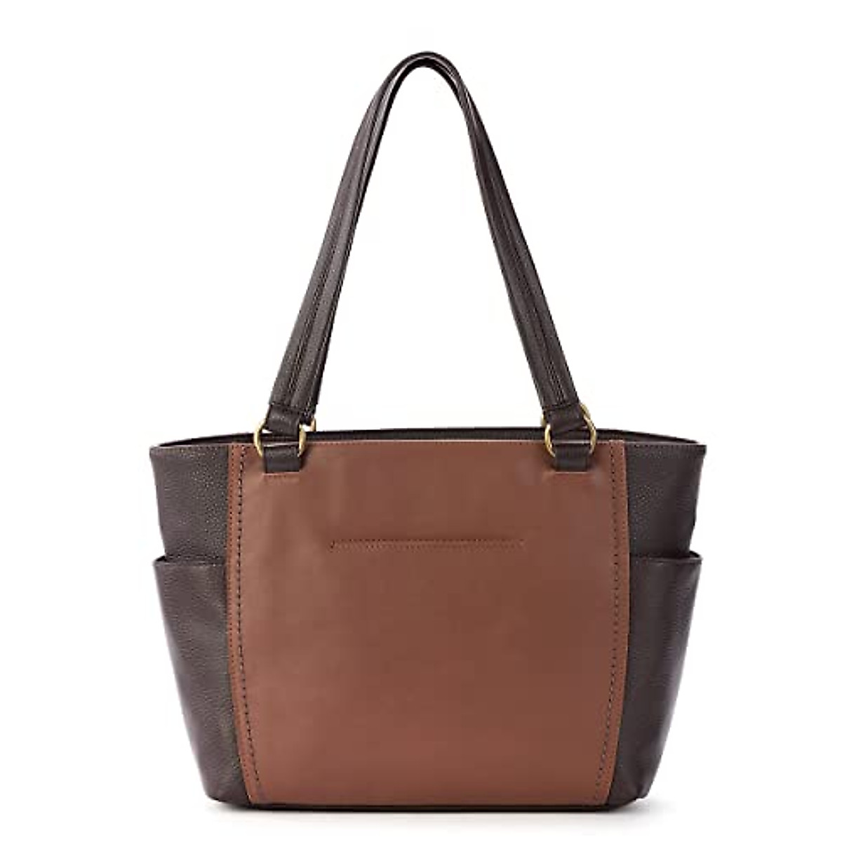 The Sak womens Ashby Satchel In Leather, Teak Black, One Size US