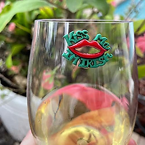 St. Patricks Day Gnome Wine Glass Charms - 6 Magnetic Drink Markers for your St. Pats Party