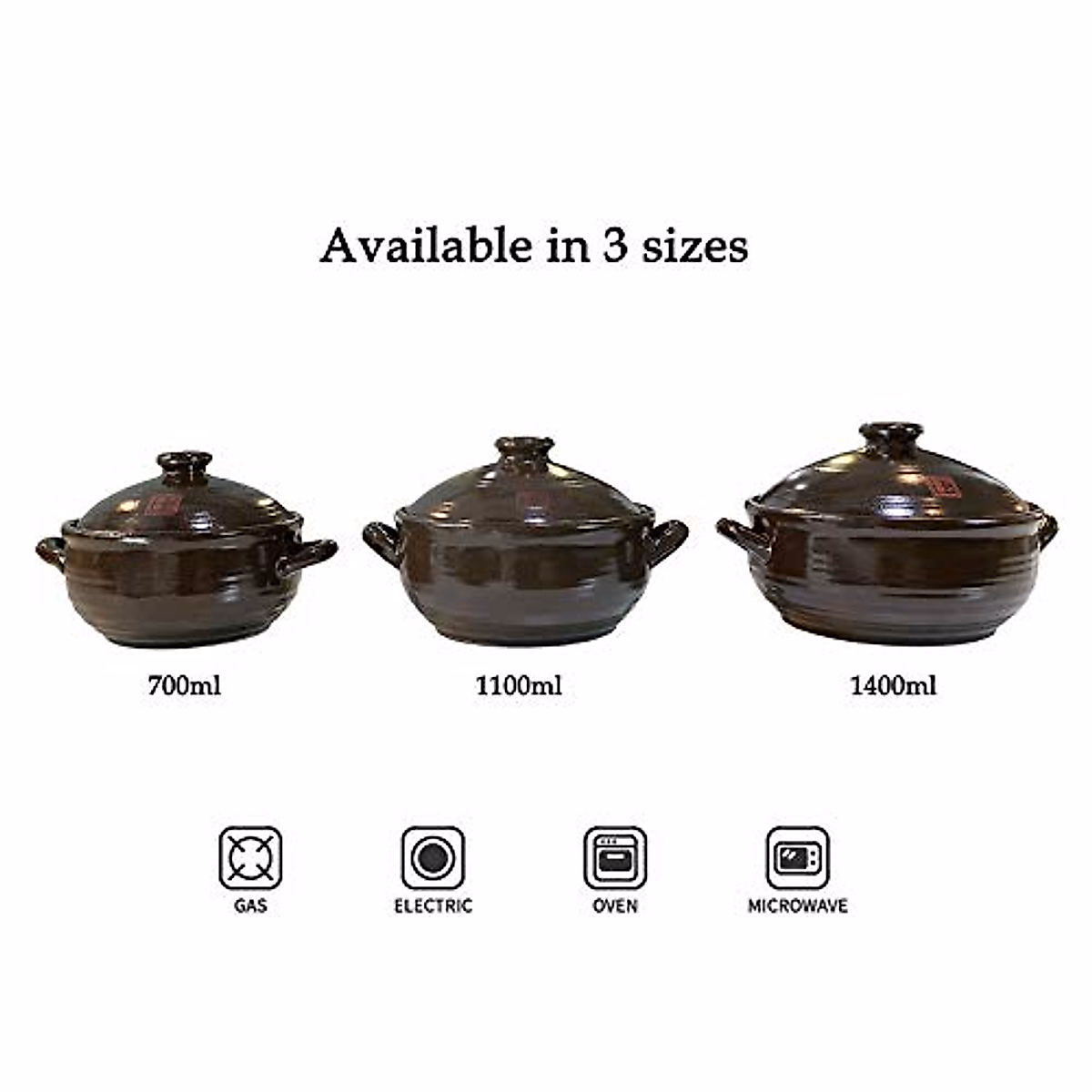 OnggiJonggi Korean Earthenware Clay Hot Pot (1400ml)