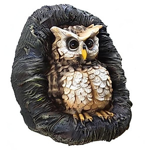 JXCBXJ Owl Tree Hugger,Garden Statues Owl,Nature Country Art Owl Figurine for Indoor Outdoor Yard Tree Decorations